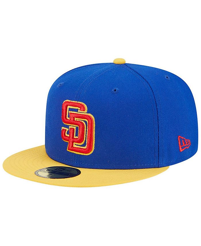 New Era Men's Royal, Yellow San Diego Padres Empire 59FIFTY Fitted Hat ...