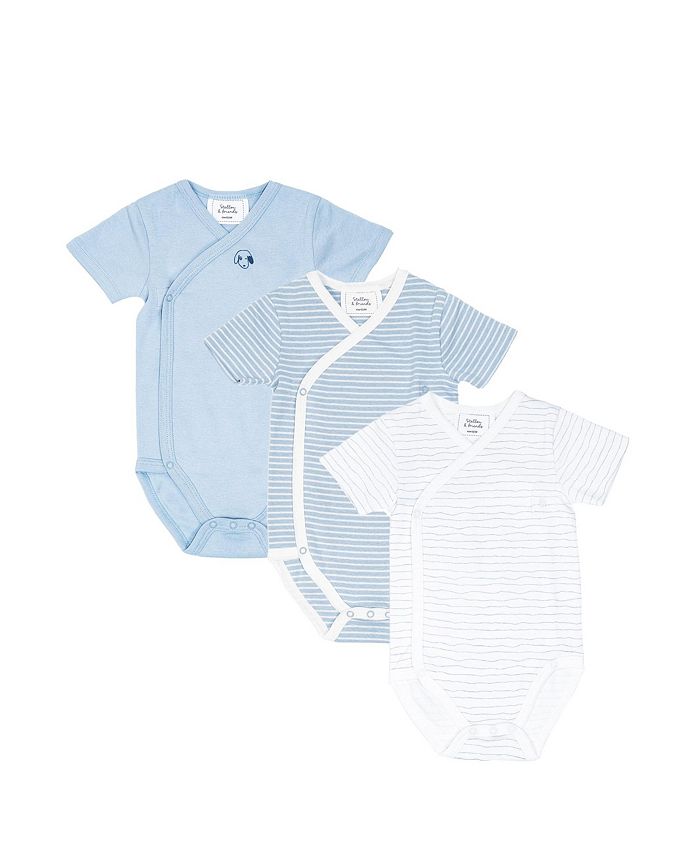 Stellou & Friends Unisex Crossbody Side Snap Onesies, Baby - Macy's