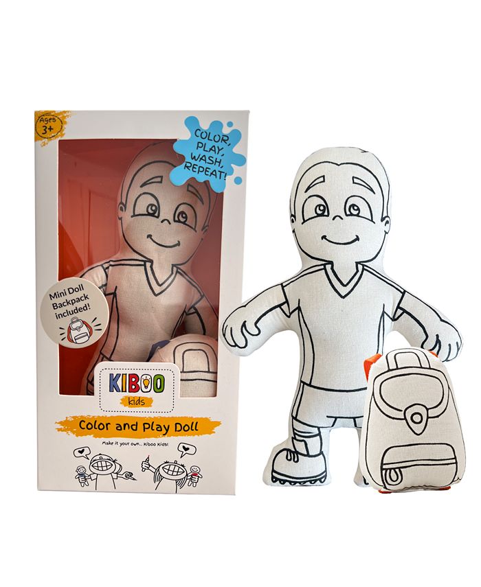 Kiboo Kids Doll and Mini Doll Backpack for Coloring - Soccer Boy - Macy's