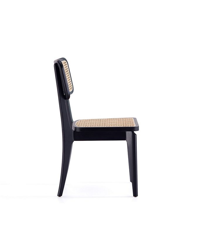 Manhattan Comfort Giverny 4-Piece Ash Wood and Natural Cane Versatile ...