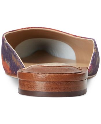 Lauren Ralph Lauren Women's Londyn Slip-On Pointed-Toe Flat Mules - Macy's