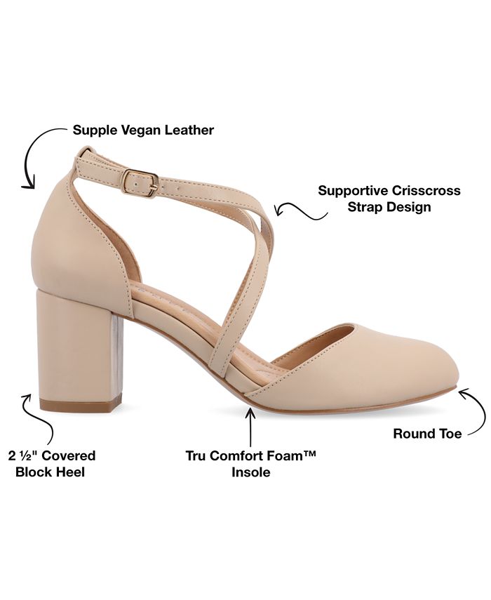 Journee Collection Women's Foster Crisscross Heels - Macy's