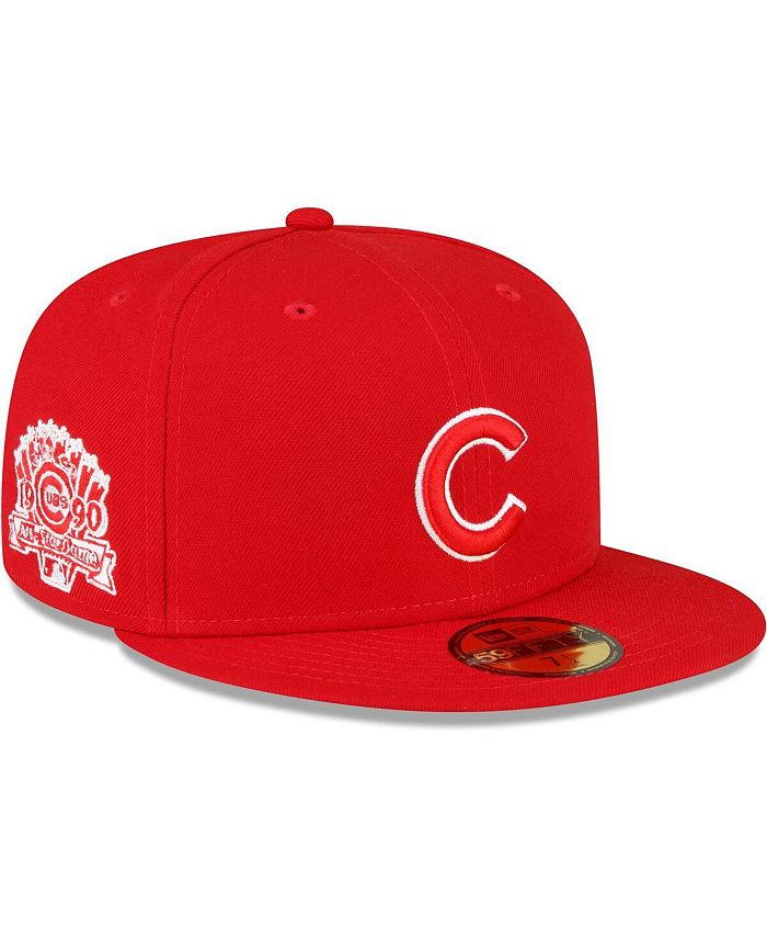 New Era Men's Red Chicago Cubs Sidepatch 59FIFTY Fitted Hat - Macy's