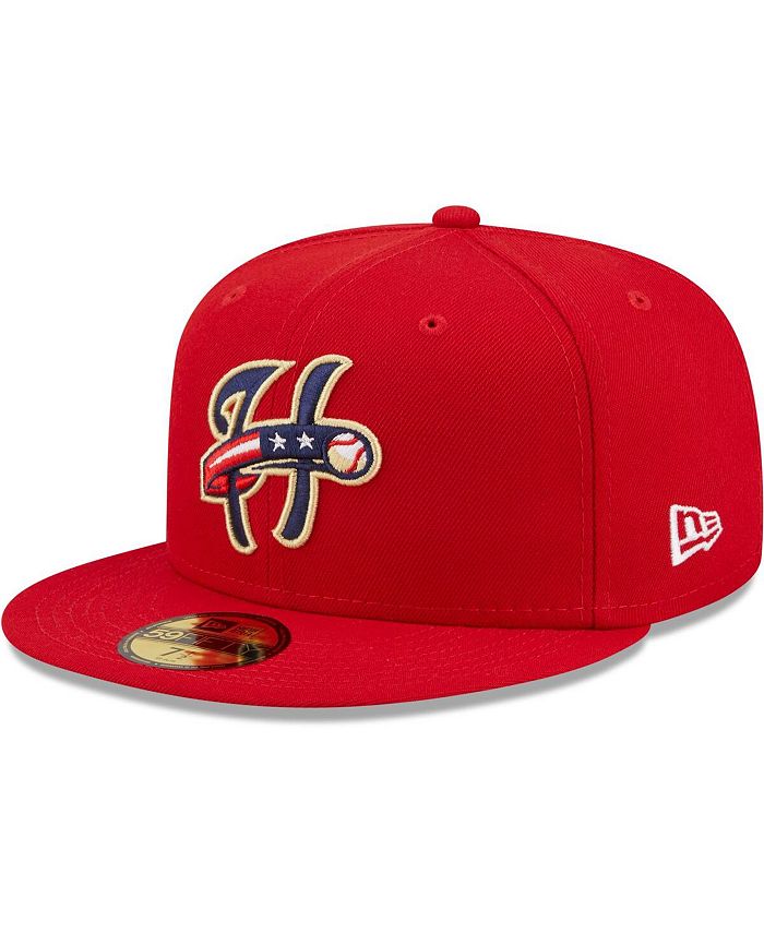 New Era Men's Red Harrisburg Senators Authentic Collection 59FIFTY ...