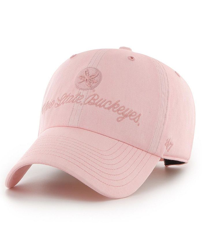 '47 Brand Women's Pink Ohio State Buckeyes Haze Clean Up Adjustable Hat ...