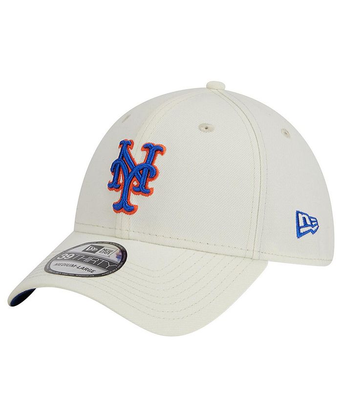 New Era Men's Cream New York Mets Chrome Team Classic 39THIRTY Flex Hat ...