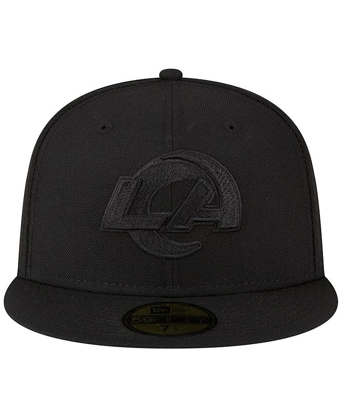 New Era Men's Los Angeles Rams Black on Black 59FIFTY Fitted Hat - Macy's