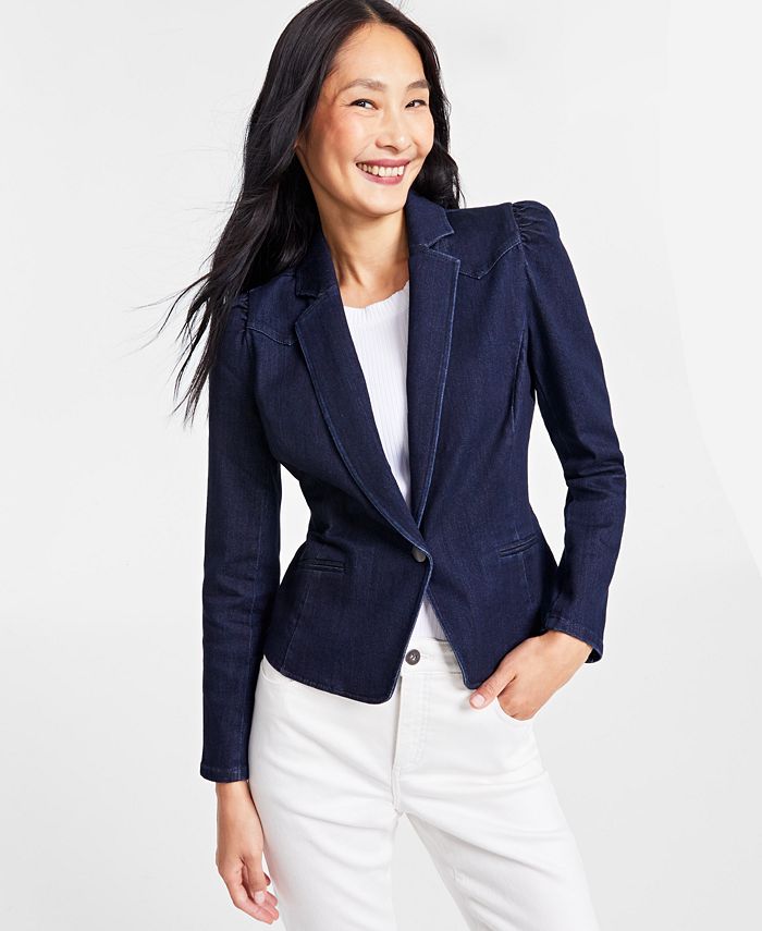 I N C International Concepts Womens Puff Sleeve Blazer Created For