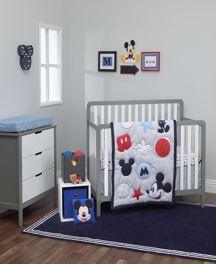 Disney Amazing Mickey Mouse 3 Piece Crib Set - Macy's