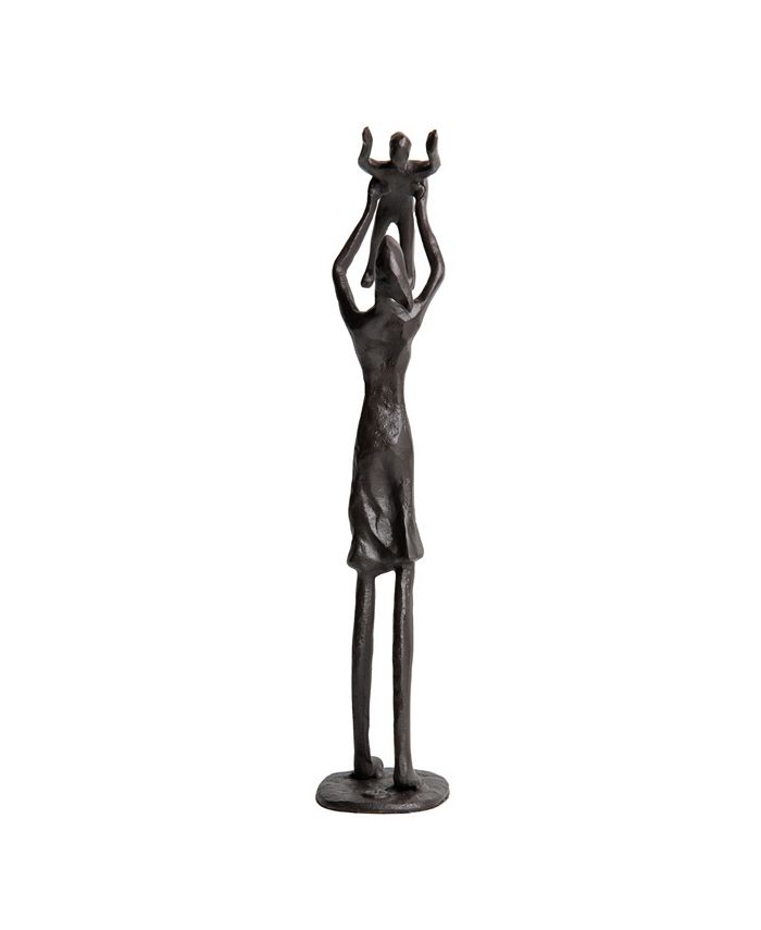 Danya B Proud Mother Lifting Child Up Contemporary Iron Sculpture ...