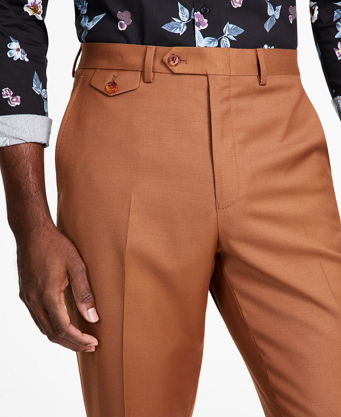 Tayion Collection Men's Classic-Fit Copper Suit Separates Pants - Macy's