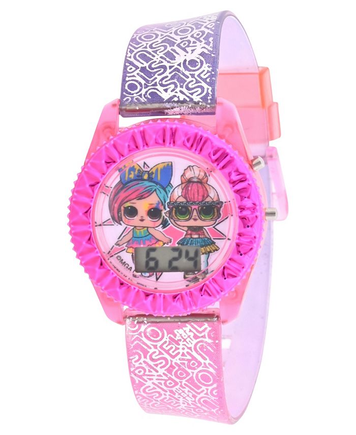 Accutime Girl's MGA Entertainment LOL OMG Surprise Multi-Color Silicone ...