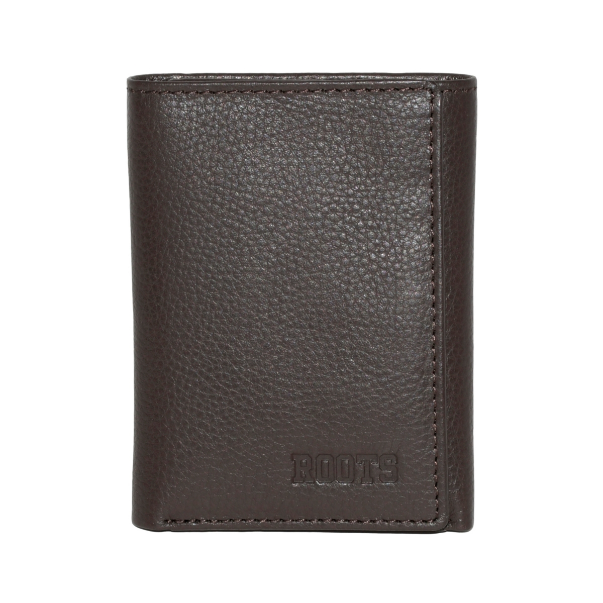 Roots Men's Men Leather Trifold Wallet In Chocolate And Black | ModeSens