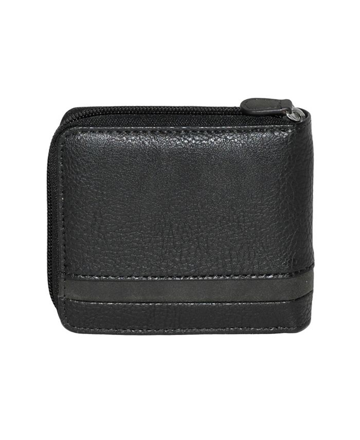 ROOTS Men's Men Zipper Around Wallet With Center Wing - Macy's