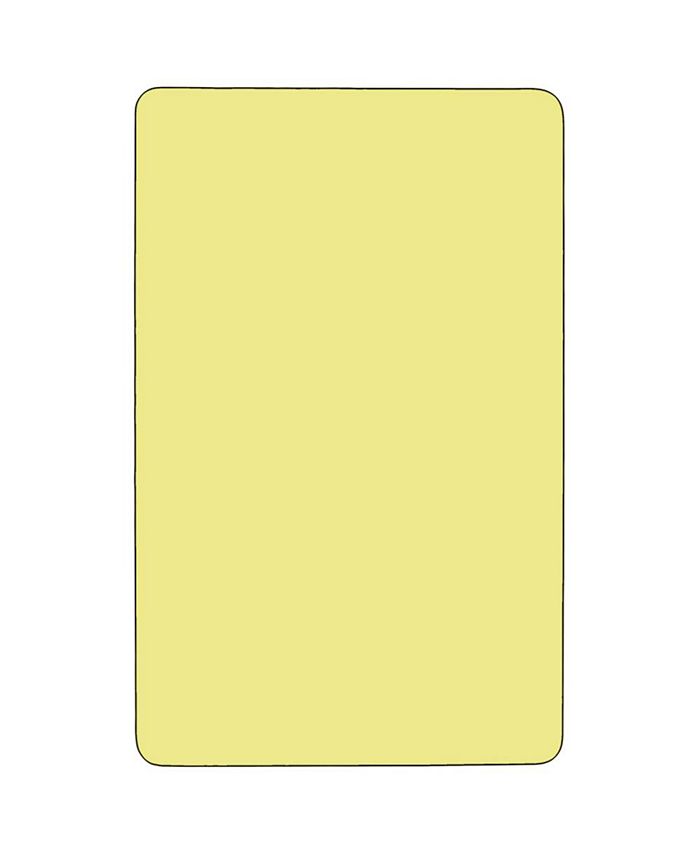 EMMA+OLIVER Mobile 30X72 Rectangle Laminate Adjustable Activity Table ...