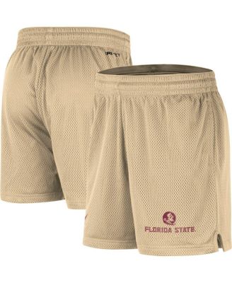 Men's Gold Florida State Seminoles Mesh Performance Shorts