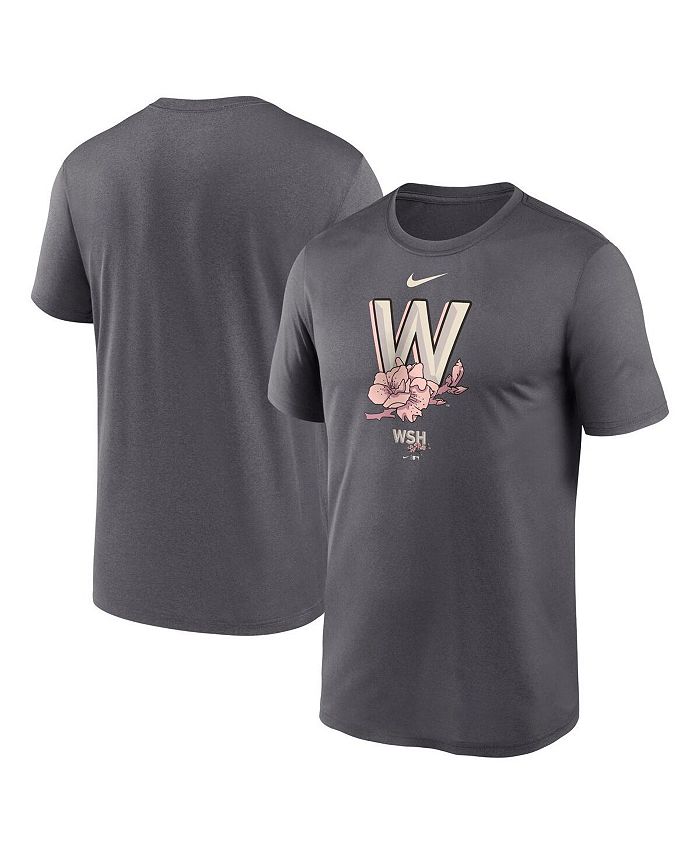Nike Men's Gray Washington Nationals City Connect Logo T-shirt - Macy's
