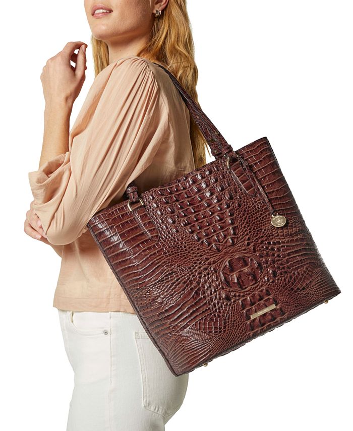 Brahmin Ezra Melbourne Embossed Large Leather Tote - Macy's
