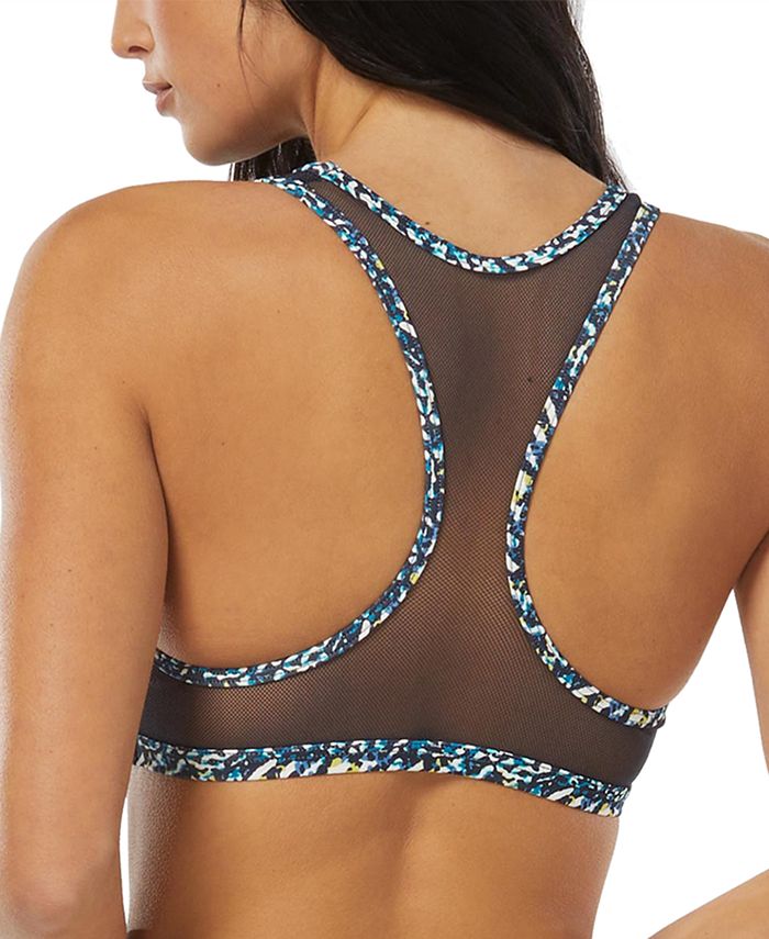 Vince Camuto Womens Mesh Inset High Neck Bikini Top Macys