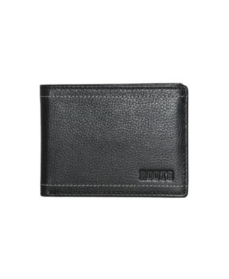 ROOTS Men's Men Slim Leather Wallet with Flip Up Passcase - Macy's