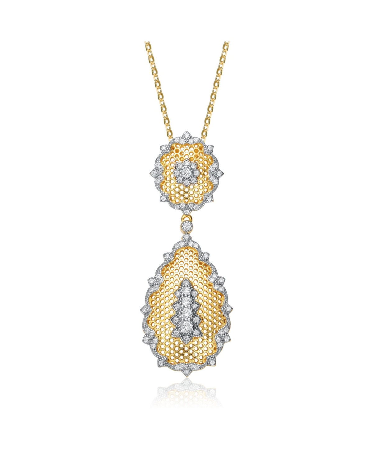 Click here for White Gold and 14K Gold Plated Cubic Zirconia 2 Dr... prices