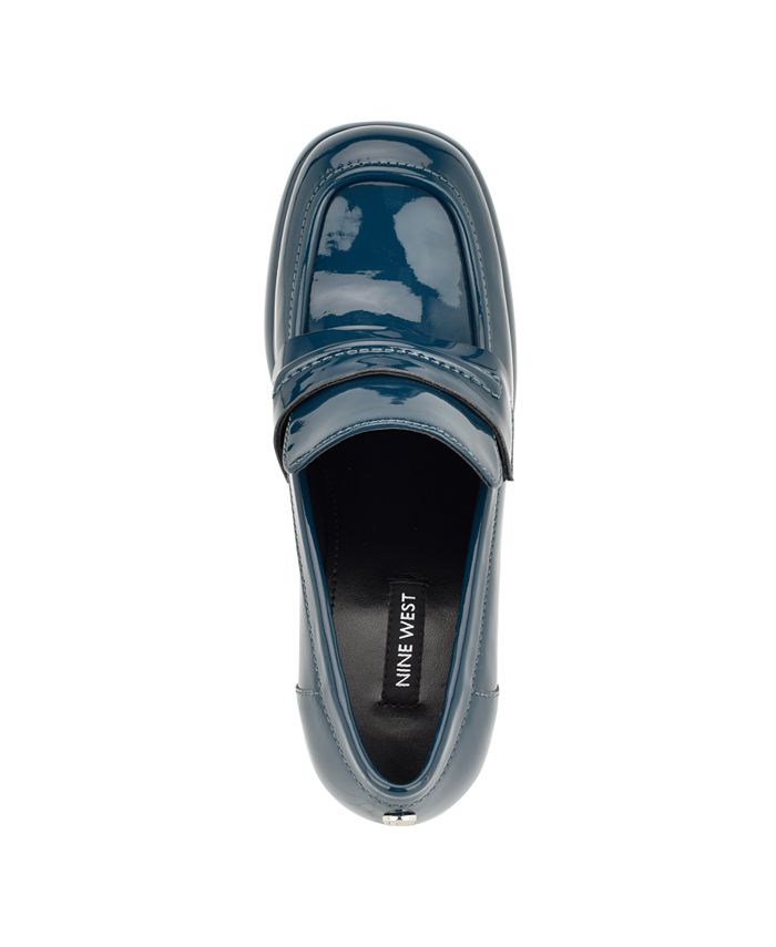 Nine West Women's Verge Slip-On Square Toe Block Heel Loafers - Macy's