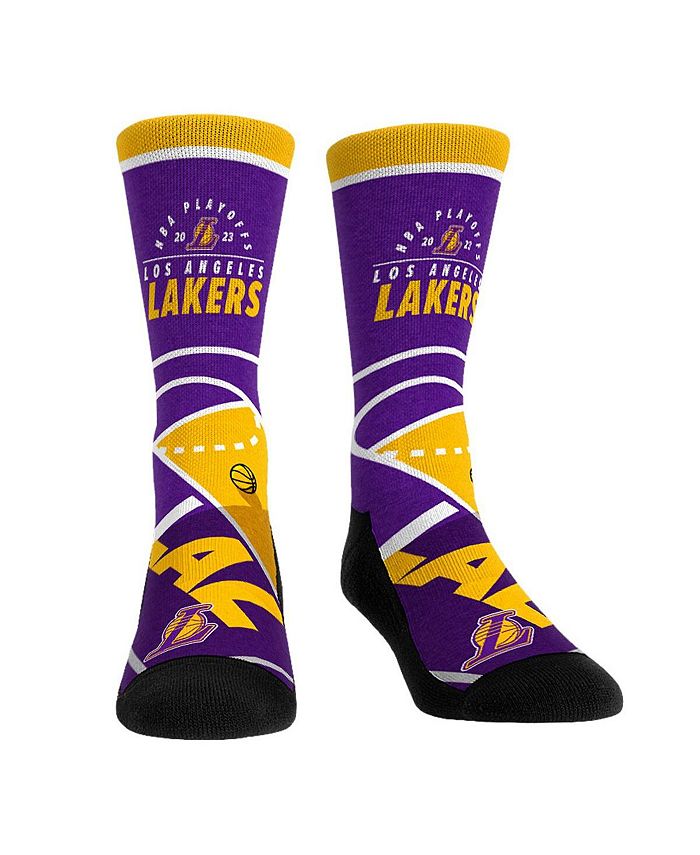 Rock 'Em Men's and Women's Socks Los Angeles Lakers Gold 2023 NBA ...