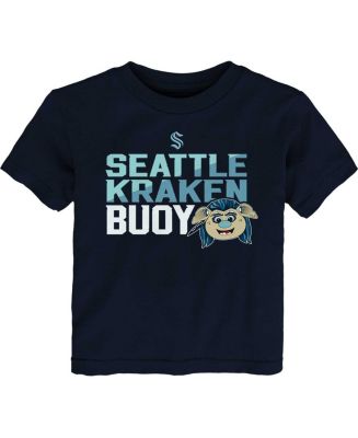 Toddler Deep Sea Blue Seattle Kraken Mascot Head T-shirt - Macy's