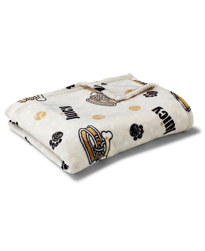 Juicy Couture Pet Throw Blanket, Collar Paw - Macy's
