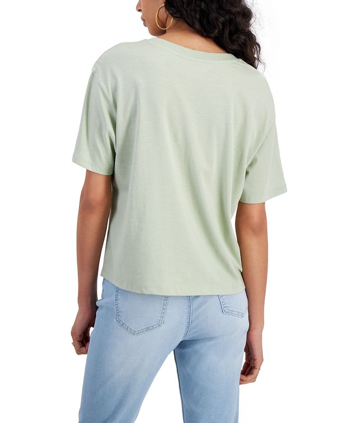 Rebellious One Juniors' Butterfly Embroidery T-Shirt - Macy's