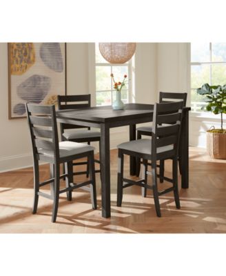 Max Meadows Laminate 5-Pc. Dining Set (Rectangular Gathering Table & 4 ...