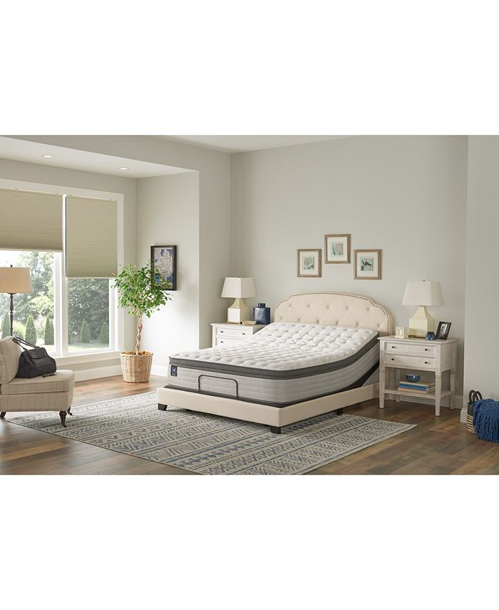 Sealy Spring Bloom Soft Euro Pillow Top 14" Mattress Set - Queen - Macy's