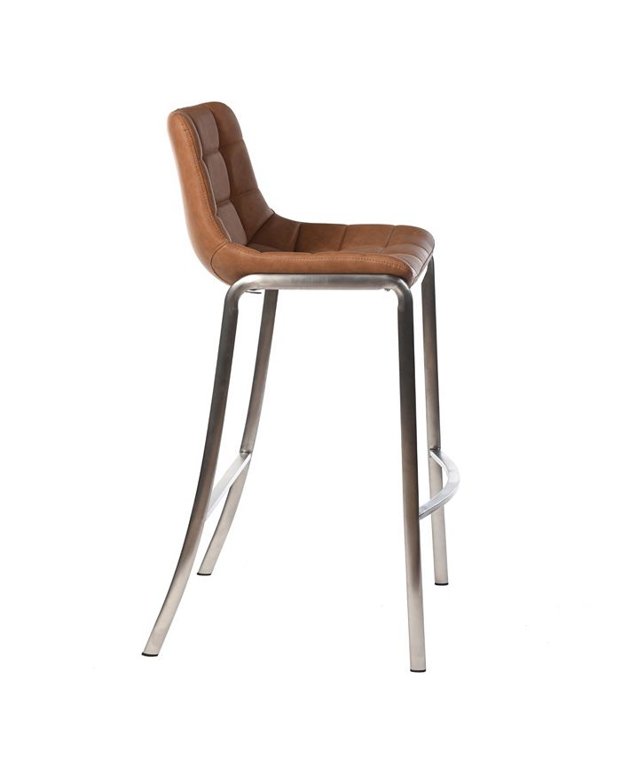 StyleCraft Home Collection StyleCraft 41" Gemma Wooden Bar Stool - Macy's