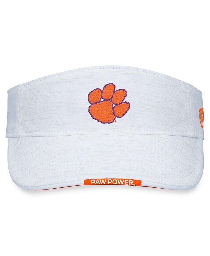 Top of the World Men's White Clemson Tigers Flare Adjustable Visor - Macy's