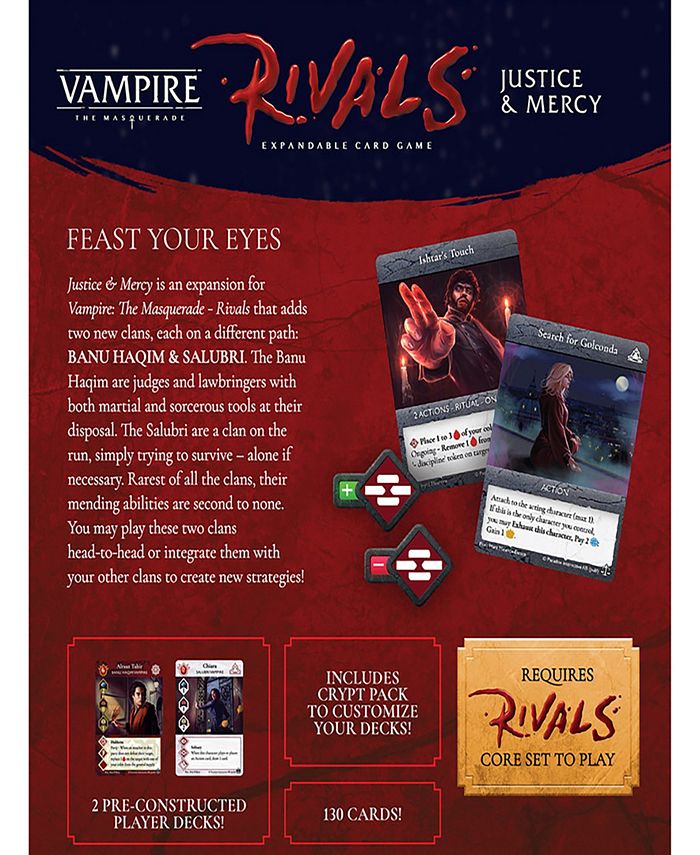 Renegade Game Studios Vampire The Masquerade Rivals Expandable Card ...