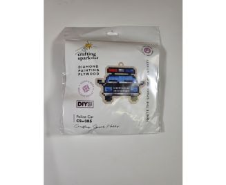 Police Car CSw385 Diamond Painting on Plywood Kit - Macy's