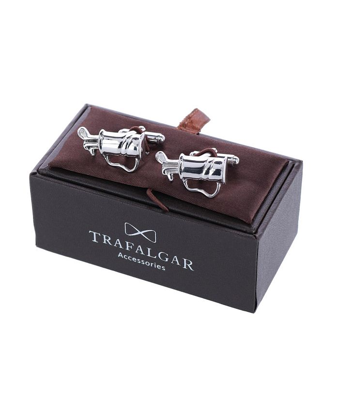 TRAFALGAR Sterling Silver Golf Bag Cufflinks - Macy's