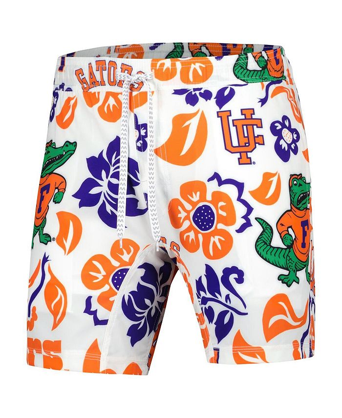 Wes & Willy Men's White Florida Gators Vault Tech Swimming Trunks - Macy's