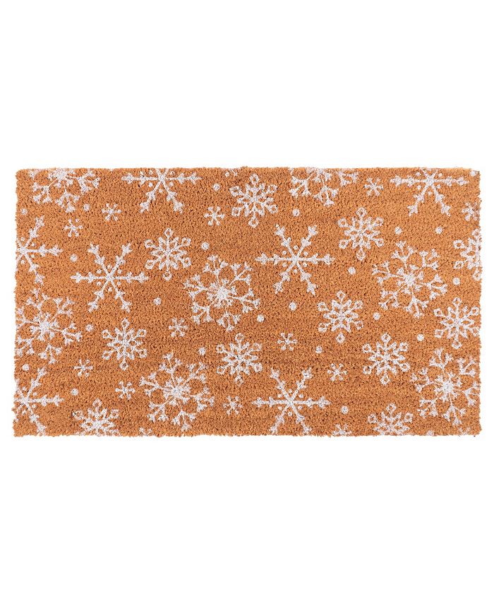 KAF Home Coir Doormat, Snowflake - Macy's
