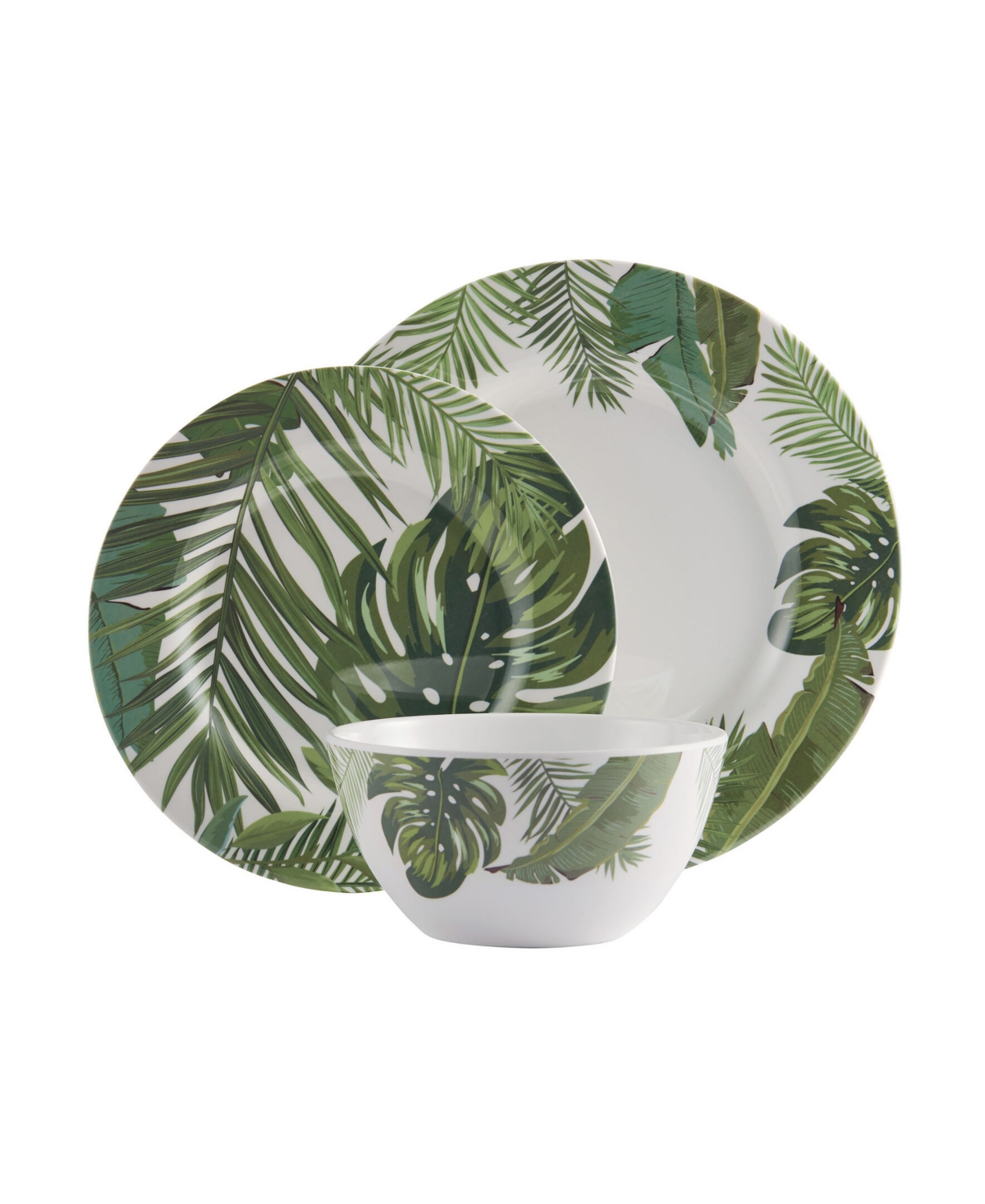 Fitz And Floyd One Fish Two Fish Melamine 12 Piece Dinnerware Set ...