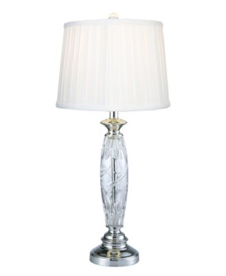 Dale Tiffany Powis Lead Crystal Table Lamp - Macy's