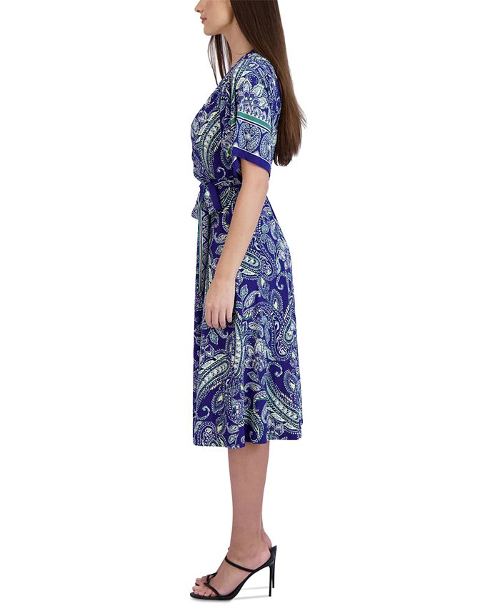 Sandra Darren Women's Paisley-Print Fit & Flare Dress - Macy's