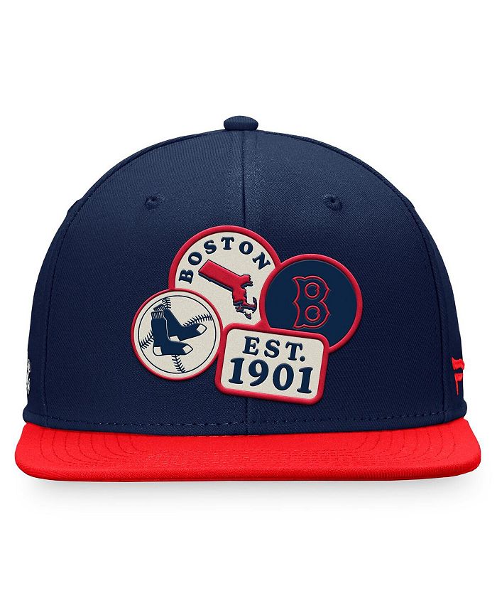 Fanatics Men's Navy Boston Red Sox Heritage Patch Fitted Hat - Macy's