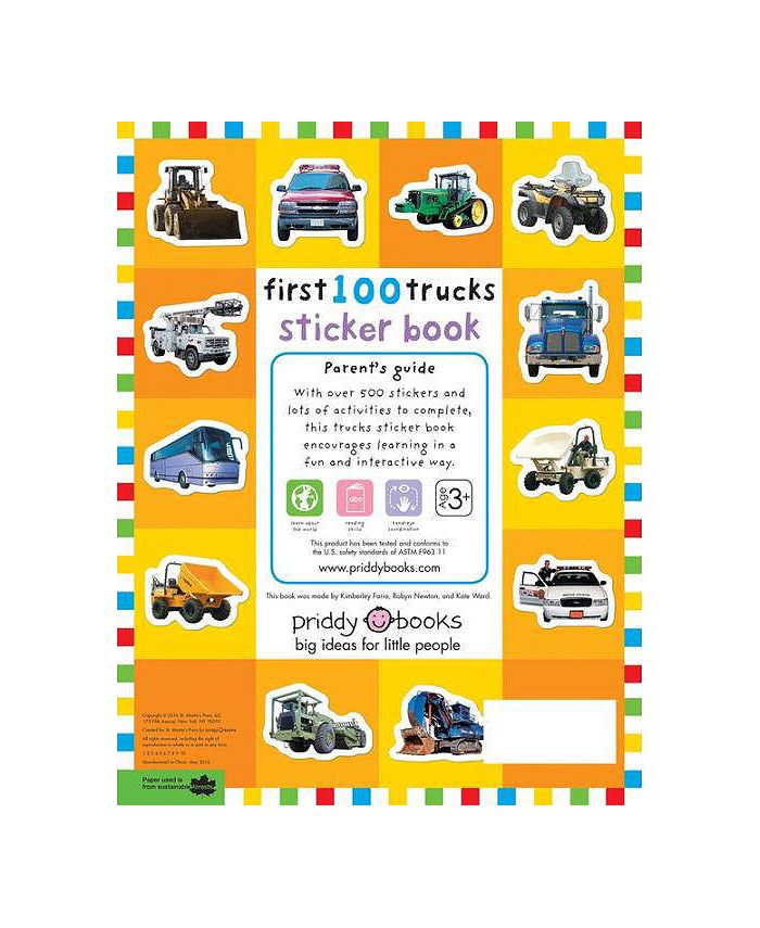 Barnes & Noble First 100 Stickers- Trucks and Things That Go- Sticker ...