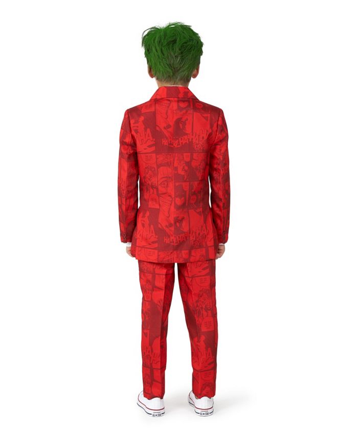 Suitmeister Big Boys Scarlet Joker Button Closure Suit Set - Macy's