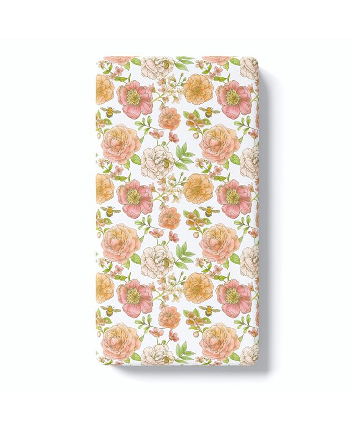 Honey Lemonade Super Soft Fitted Crib Sheet - Botanical Floral - Macy's