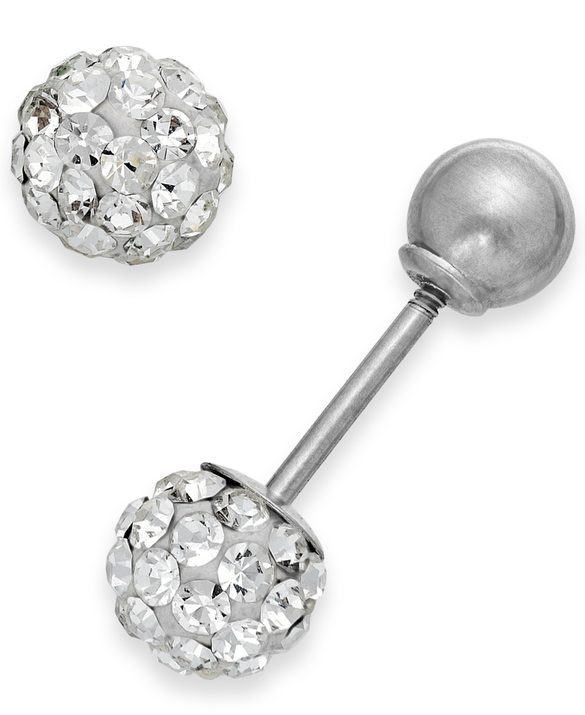 Click here for Childrens Reversible Crystal Ball Stud Earrings in... prices
