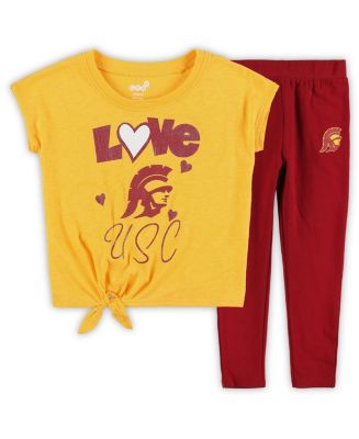 Little Boys and Girls Gold, Cardinal USC Trojans Forever Love T-shirt ...