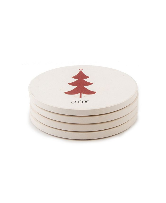 Thirstystone Christmas Tree Stone Coasters, Set of 4 - Macy's