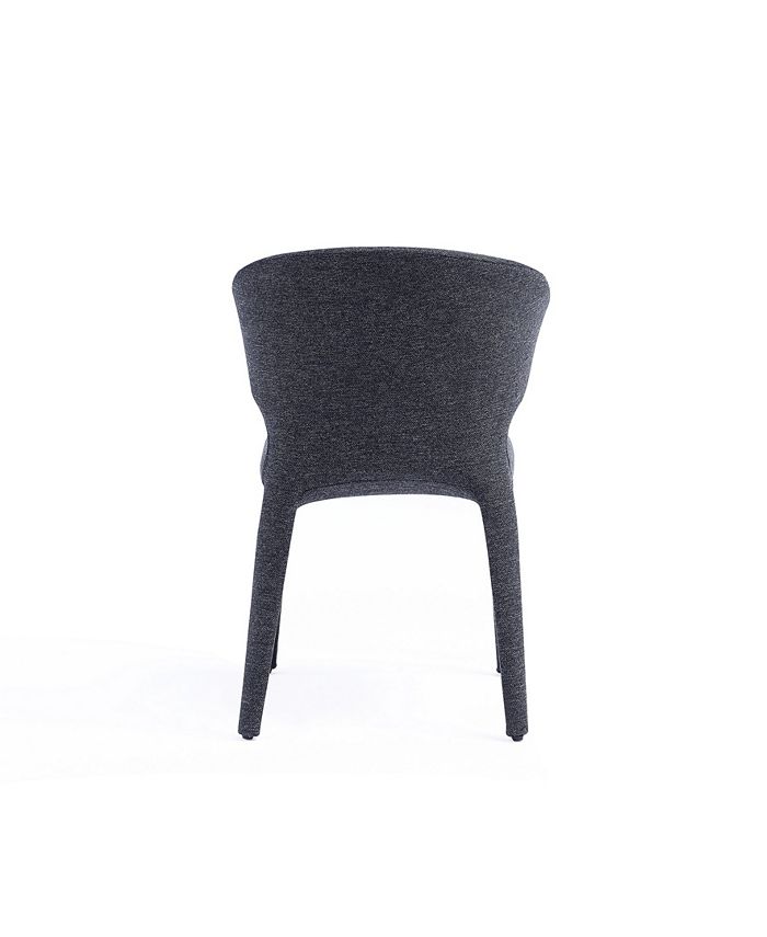 Manhattan Comfort Conrad 4-Piece Woven Tweed Upholstered Dining Chair ...